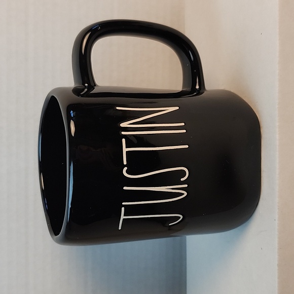 Rae Dunn | Kitchen | Rae Dunn Mug Black Justin | Poshmark